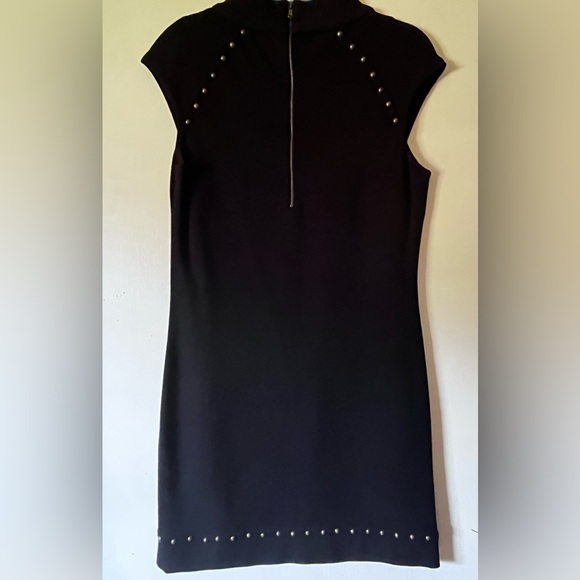 Dresses | Sexy Form Fitting Black Dress With Gold Studs | Poshmark